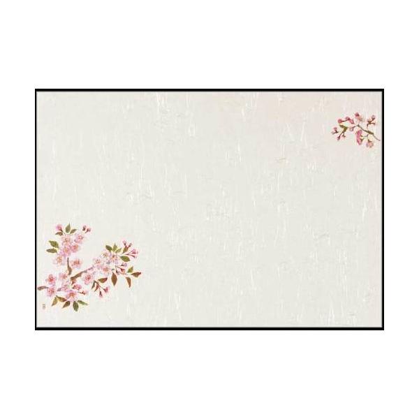 ■特徴 銀龍和紙に季節の花柄を描いたテーブルマットです。  ■用途 飲食店用の使い捨てテーブルマットとして。  ■仕様 260×380  ■材質 銀龍和紙＜６０＞   【入数】 1点 222371