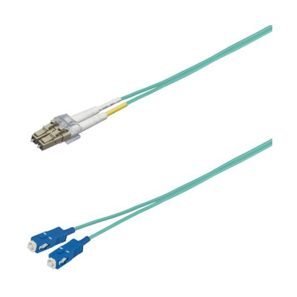 ■特徴 2連LC⇔SCのマルチモード(OM3)光ケーブル OM3仕様に準拠 10ギガビットイーサネット通信で最大300mの通信が可能 50mまで製作可能 ■仕様 モード:マルチモード(OM3) コネクタ:2連LC⇔SC 用途:盤内用 芯数:...