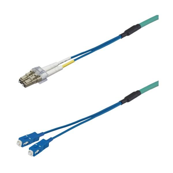 ■特徴 2連LC⇔SCのマルチモード(OM3)光ケーブル OM3仕様に準拠 10ギガビットイーサネット通信で最大300mの通信が可能 2000mまで製作可能 ■仕様 モード:マルチモード(OM3) コネクタ:2連LC⇔SC 用途:屋内用 芯...