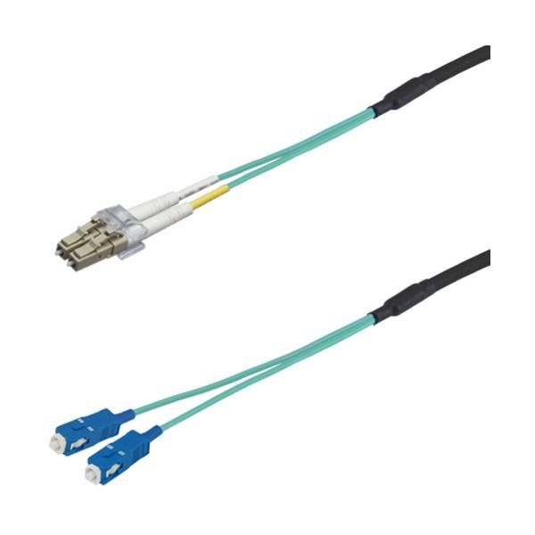 ■特徴 2連LC⇔SCのマルチモード(OM3)光ケーブル OM3仕様に準拠 10ギガビットイーサネット通信で最大300mの通信が可能 600mまで製作可能 ■仕様 モード:マルチモード(OM3) コネクタ:2連LC⇔SC 用途:屋内 可動用...