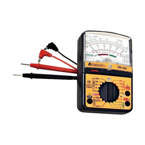 ■特徴 マイコン搭載車適合品 ■仕様 DC・V 2.5・10・50・250・1000V  DC・mA 5・50・500mA・10A  AC・V10・50・250・1000V  抵抗測定R×1・R×10・R×1KΩ 導通チェック約20オーム以...