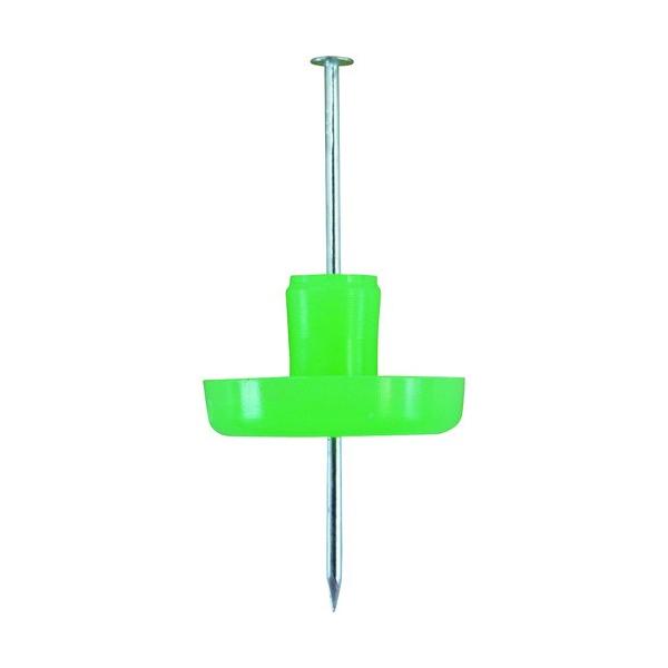 商品画像はイメージ画像です。実際とは異なる場合がございます。 ■特徴 化粧合板やボードの仮止めに使用します。 仮釘は細く、樹脂の部分が表面にでている状態まで打ち込むので、軽量物の仮止めとしてご使用下さい。 本止めした後は、ペンチなどを使用し...