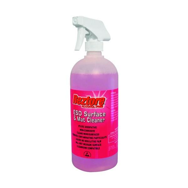 ■特徴 シリコンは含まず、絶縁性残留物を残しません。 ESD対策マットや他の表面から汚れや油脂、垢、指紋、ハンダ溶剤、他の残留物等を取り除きます。 本製品はマットの寿命を延ばし電気特性を保ち静電気除去効果を持続します。 アルコールを含んだク...