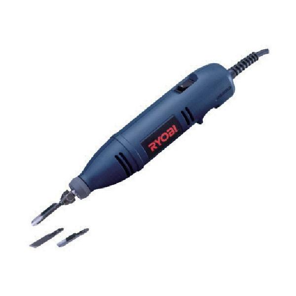 商品画像はイメージ画像です。実際とは異なる場合がございます。 ■特徴 スイッチONで手軽に彫刻できます。 3種類(平刃・角刃・丸刃)の彫刻刃付きです。  ■用途 木材の彫刻に。  ■仕様 リョービ 電動彫刻刀DC-501 替刃軸寸法(mm)...