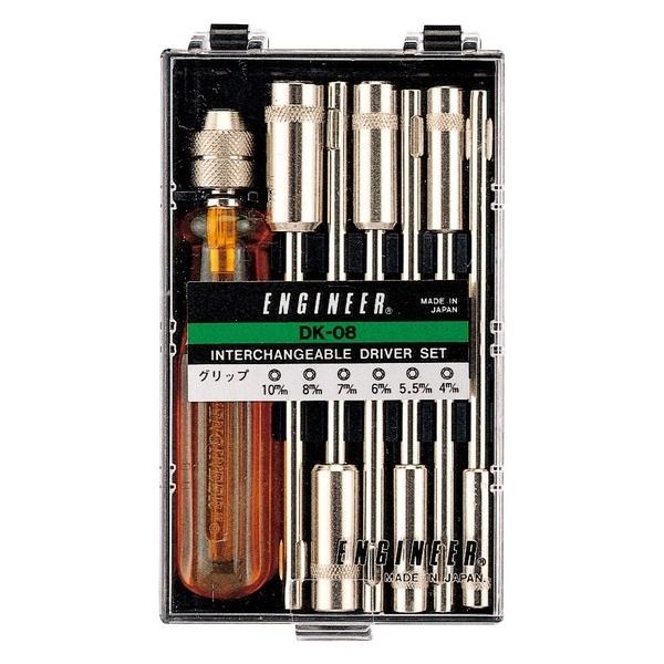 差替ナットドライバーをプラケースにセット、携帯に便利です。 用途 修理・メンテナンス作業に。 各全長(mm):115、125、125、125、125、125、125 各ナット深さ(mm):23、25、24、25、25、26 先端マグネット:...