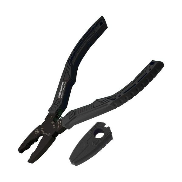 ■特徴 潰れたネジ、錆びたネジを先端のタテ溝で掴んで回せます。 独自の先端形状により、頭の低いネジ(トラスネジ)にも対応。 先端で縦に掴めるため、狭い場所でも作業できます。 バネ付きで連続作業もラクラク。 刃部を搭載しており、針金などの切断...