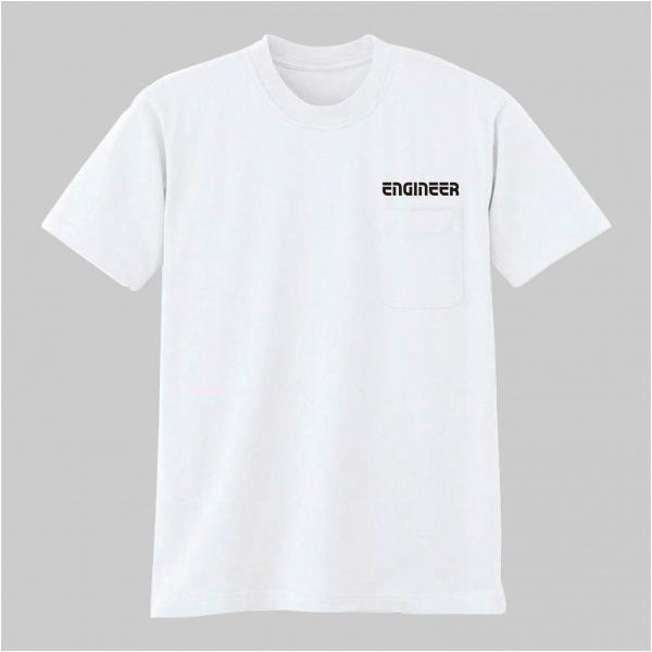【商品説明】 エンジニアのオリジナルTシャツ。 ■特長 やわらかく肌触りのよい綿100％。 衿部分は型崩れしにくいスパンデックス入りフライス仕様。 胸ポケット付き。 ■用途 軽作業、レジャーに。 【仕様】 カラー:白 サイズ:M 着丈(cm...