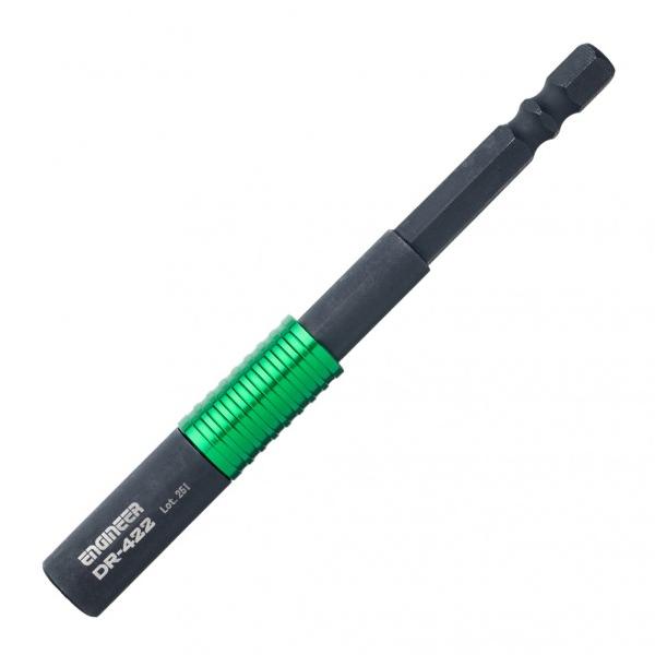 【商品説明】   ●差し込むだけでロックできるエクステンションビット。   ●先端直径10.5mmで狭い場所での作業に便利。    【商品スペック】   ●全長(mm):100   【入数】 1点 DR422