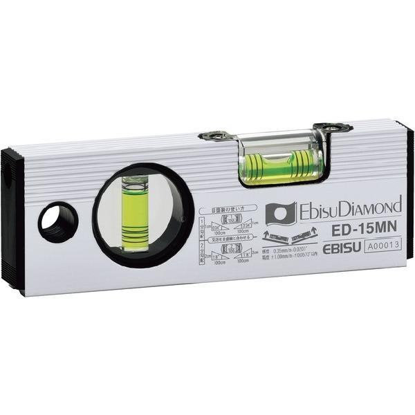 ■特徴 樹脂製フラット型サイドキャップ付で建材等を傷つけません。 6本線気泡管は、勾配の1/100（1分勾配）・2/100（2分勾配）が測定できます。 拡大レンズ付で大変見やすいです。 精度の調整機構付で大変便利です。 測定基準面がV溝付で...