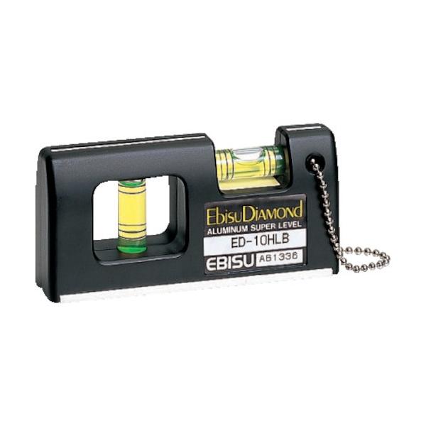 ■特徴 ボールチェーン付です。 測定基準面にV溝付でパイプなどが測定できます。 蓄光付で明るい所で光を蓄積して暗い所で数分間発光します。  ■用途 水平・垂直の測定に。  ■材質 本体：アルミ合金押出材硬化処理 気泡管：アクリル樹脂（PMM...