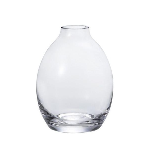 透明感のある小さめのガラスが、花をより可愛らしくひきたてます。  サイズ:Φ85×H105mm エイチツーオー 花瓶 フラワーベース 一輪挿し  【入数】 1個