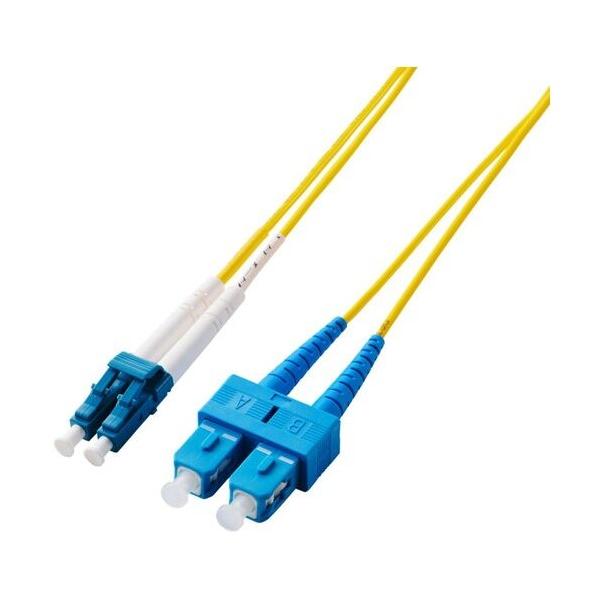 ■特徴 光で信号を伝送し、大容量のデータ伝送が可能な光ファイバーケーブルです。 長距離伝送が可能です。 外部からのノイズの影響がなく、安定した高速通信、長距離信号伝送が可能な光ファイバーケーブルです。(LC-SCコネクタ/2芯/シングルモー...