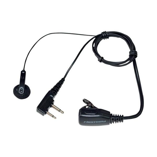 ■特徴 スポンジカバー付きスピーカー部を耳に入れて使用するオーソドックスなイヤホンマイクです。 接続プラグはL型2Pinの差し込み式です。 VOX（ハンズフリー）機能、同時通話機能にも対応しています。  ■仕様 接続プラグ部の根元からマイク...