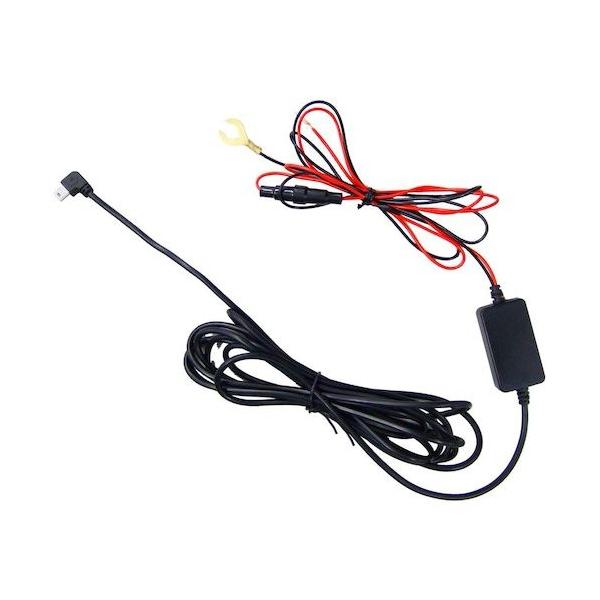 ■特徴 車両のシガーソケットから電源を供給できない場合や、電源ケーブル類を隠して運転席周りをスッキリと取付したい場合に使用します。  ■仕様 ドライブレコーダー側の接続プラグ形状：L型（右向き） 適合ドライブレコーダー：NX-DR W22/...