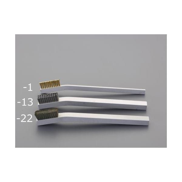 ●ブラシ材質:ステンレス ●ブラシサイズ:6.4×30mm ●毛丈:11mm ●毛先径:0.076mm ●全長:160mm ●ハンドル材質:アルミニウム ●行:2行   【サイズ】 6.4mm 【入数】 1 EA109AJ12