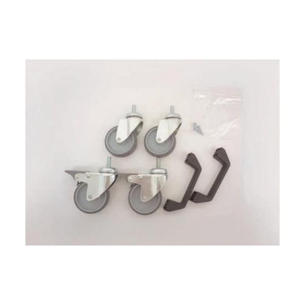 ●ハンドル全長…140mm ●キャスター径…φ70mm ●キャスター取付ねじサイズ…M10×P1.5 ●EA661CB-100、CD-100用ハンドル（2個）・キャスター（4個） ●ラバーキャスター（4個のうち2個はストッパー付）   【入...