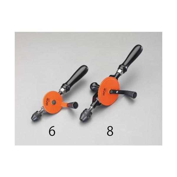 ●電気が要らないハンドドリル ●小規模掘削用です。 ●チャック能力…φ6mm ●全長…235mm ●重量…350g ●材質…フレーム:メタル、ハンドル:木、 ハンドクランクハンドル:プラスチック ●ハンドルを1回回すと先端は約3・1/4回転...