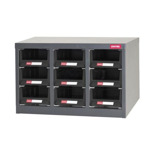 ●サイズ（W×D×H）…533×265×310mm ●引出し…3列3段(引出し数:9個) ●引出しサイズ（W×D×H）…外寸:150×248×83mm 内寸:145×243×78mm ●引出し耐荷重…10kg ●重量…8.2Kg ●材質…本...