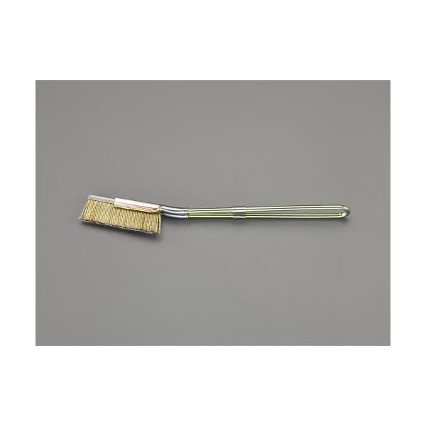 ●先端を捻っており、耐久性に優れています。 ●ブラシ材質…スチール(真鍮コーティング) ●入数…20本 ●ブラシサイズ…3×65mm ●毛丈…19mm ●線径…0.175mm ●全長…210mm ●行…1行   【入数】 1 EA109GF1B