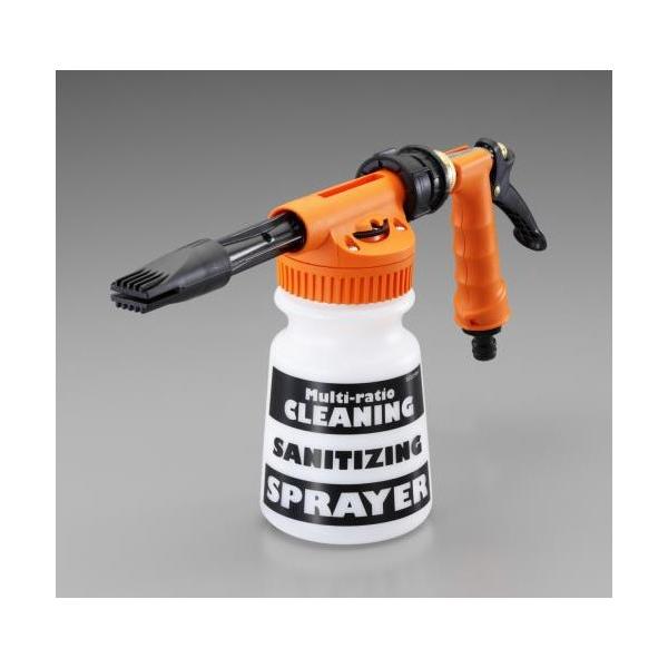 ●タンク材質…ポリエチレン ●タンク容量…0.9L ●サイズ…φ100×145mm ●重量…700g ●適応水道圧…0.27〜0.4MPa ●接続ねじ…3/4”NH ●★ダイヤルでタンク内の洗浄液等の混合比率を設定できます。 (A・1:12...