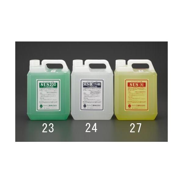 ●メーカー…マイト工業 ●型番…SUS-N-4L ●内容量…4L ●電解液 ●種類…弱酸性 ●出力電源…AC/DC ●処理スピード…速い ●後処理…完全水洗い   【容量】 4L 【入数】 1 EA315MS27