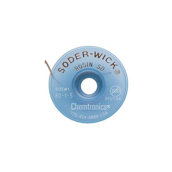 ●幅…0.9mm ●長さ…1.5m ●入数…1個 ●細い撚り線にフラックスをしみこませた半田吸取りワイヤー   【サイズ】 0.9mm 【入数】 1 EA32311