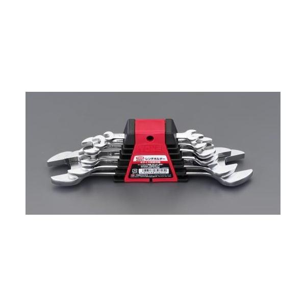 ●材質…構造用鋼 ●全長…104〜179mm ●スパナホルダー付 ●サイズ(mm)…5.5×7・8×9・10×1211×13・12×14・14×17 ●重量…370g   【入数】 1個 EA615G63A