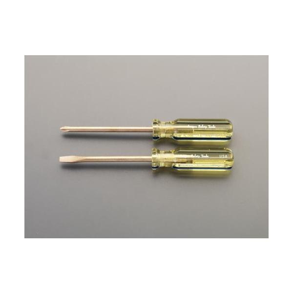●材質…アルミニウム青銅 ●(＋)防爆ドライバー…#2×100mm(先端×軸長) ●(-)防爆ドライバー…6×100mm(先端×軸長) ドライバ、ネジ回し  【入数】 1 EA642HS