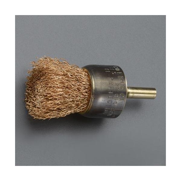 ●材質…りん青銅 ●軸径…1/4”(6.35mm) ●線径…0.36mm ●外径…25mm ●毛丈…25mm ●重量…90g ●最大回転数…20000rpm   【入数】 1 EA642KE201