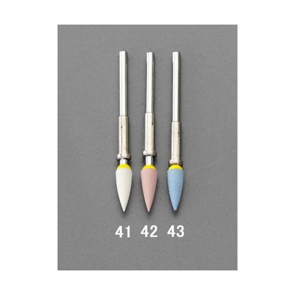 ●軸径…3.0mm ●ヘッドサイズ…φ4×13mm ●最大回転数…7000〜12000rpm ●セラミック等の高品質研磨に適しています。 ●色…グレー ●粒度…細目   【入数】 1 EA819DH41