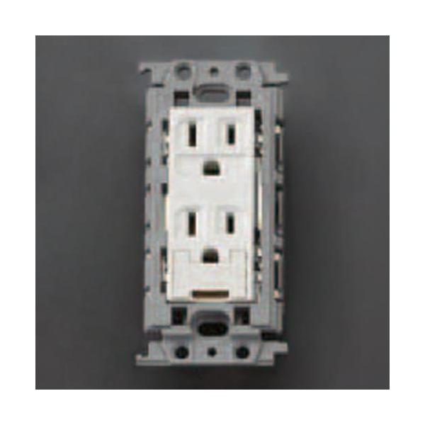 ●サイズ…50.1×110mm ●定格容量…15A・125V ●極数…接地2P×2個(アースターミナル付) ●絶縁枠   【入数】 1 EA940CD433