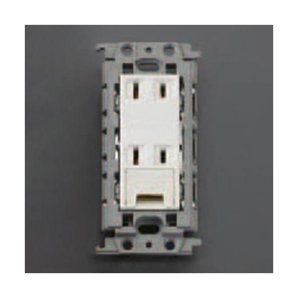 ●サイズ…50.1×110mm ●定格容量…15A・125V ●極数…2P×2個(アースターミナル付) ●絶縁枠   【入数】 1 EA940CD436