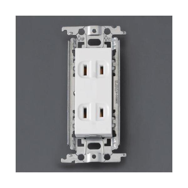 ●定格容量…15A・125V ●サイズ…50.1×110mm ●コンセント…2P×2個   【入数】 1 EA940CD461