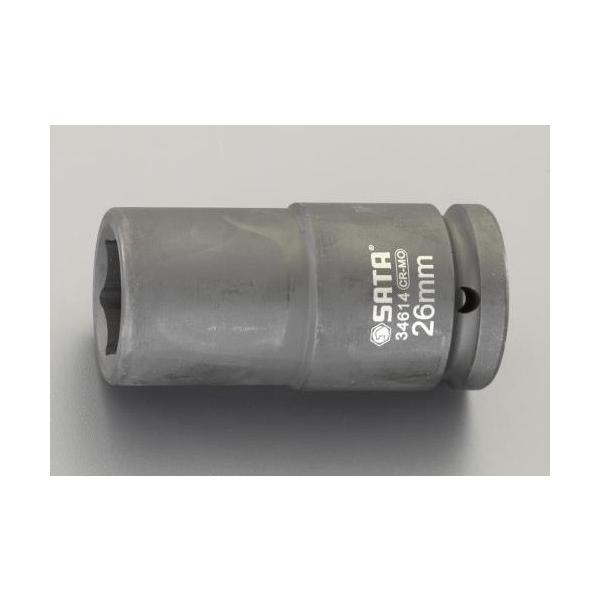 ●差込角…3/4” ●対辺…23mm ●外径…44mm ●全長…90mm   【サイズ】 ソケットアダプター 【入数】 1個 EA687JB23