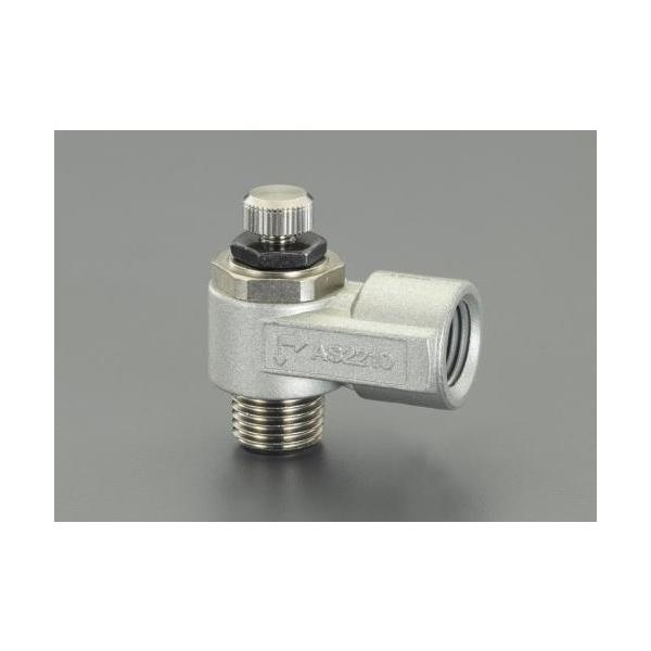 ●シリンダ直結エルボタイプ ●材質…黄銅 ●使用圧力…0.1〜1.0MPa ●耐圧力…1.5MPa ●使用流体…空気 ●使用温度…-5〜60℃ ●RoHS対応品 ●取付ねじ…1/4 ●制御方式…メータアウト   【重量】 62g 【入数】 ...