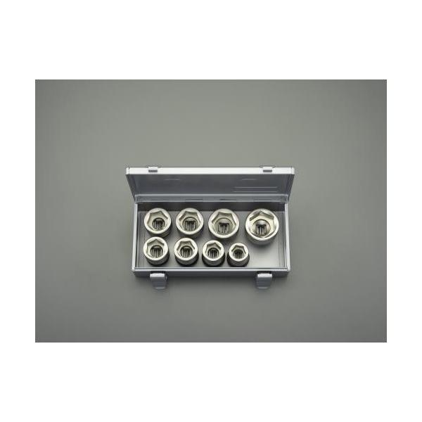 ●差込角…3/4” ●対辺…24・27・30・32・35・36・41・46mm(8個組) ●全長…52〜60mm   【重量】 5215g 【入数】 1個 EA164NA2