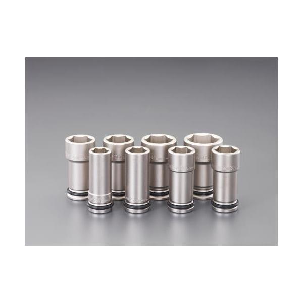 ●差込角…3/4” ●対辺…24・27・30・32・35・36・41・46mm(8個組) ●全長…100mm   【重量】 7040g 【入数】 1個 EA164NA3