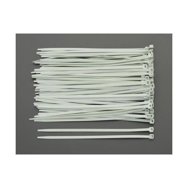●材質…ナイロン66 ●使用温度範囲…−40〜110℃ ●UL難燃グレード UL94V-2 ●全長…380mm ●幅…7.6mm ●厚み…1.8mm ●ループ張強度(kgf)…54.56 ●カラー…アイボリー ●入数…50本   【重量】 ...