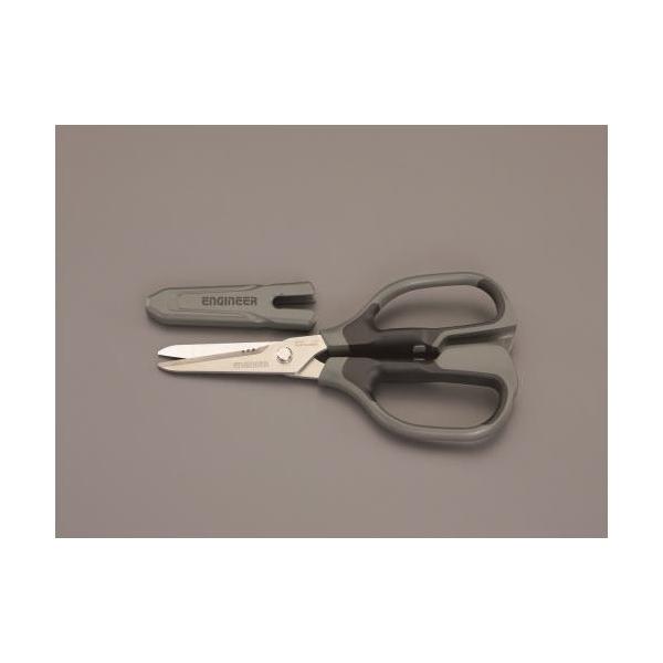 ●全長…210mm ●刃長…58mm ●全幅…98mm ●刃厚…3mm ●重量…136g ●材質…刃:刃物用特殊ステンレス グリップ:ABS、エラストマー キャップ:ABS ●ギザノコ刃、U形ノコ刃の2つのノコ刃で、通常のハサミでは切れにく...