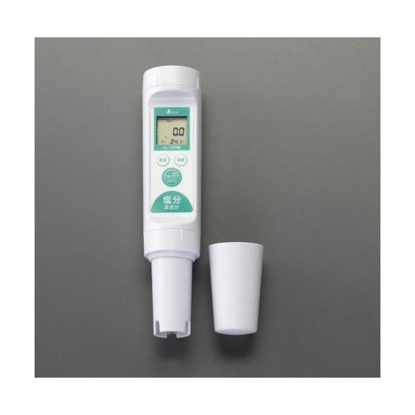 ●測定範囲…塩分:0〜8.0%、導電率:0〜200mS/cm、温度:0〜60℃ ●分解能…塩分:0.1%、導電率:1μS/cm、温度:0.1℃ ●精度…塩分濃度:±0.2%、導電率:±20μS/cm(0〜1999μS/cm)・±2mS/cm...