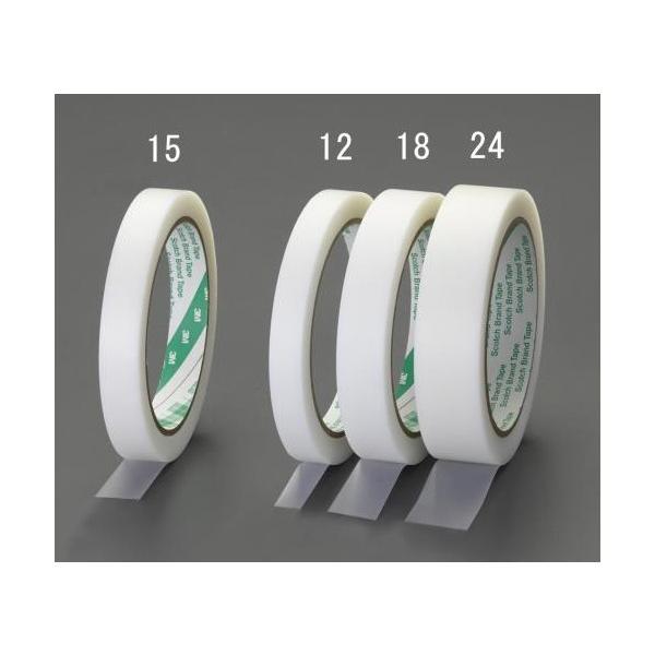 ●材質…基材:アセテートフィルム(つや消し加工) 粘着剤:アクリル系 ●内芯径…76mm ●貼るとテープはほとんど見えなくなるので、ラッピングやコピーの際に便利です。 ●テープの上から文字が書けます。 ●幅…15mm ●長さ…50m ●厚さ...