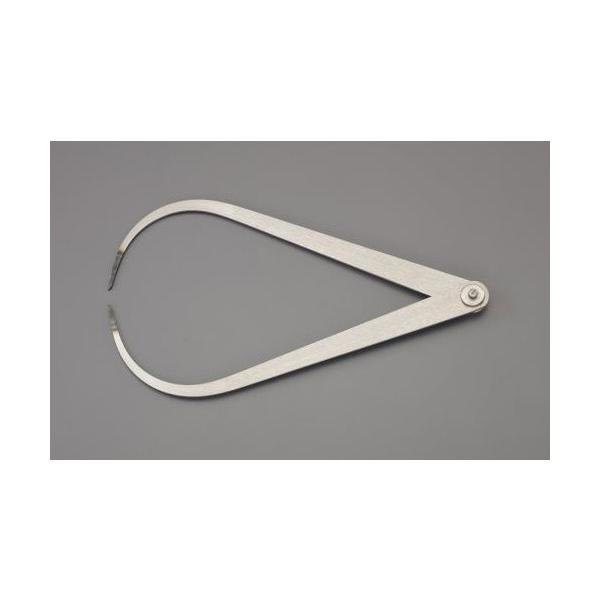 ●材質…冷間圧延鋼 ●丸棒の外径及び厚さ寸法等の移し取りに ●測定範囲…200mm ●並丸パス   【サイズ】 200mm 【重量】 78g 【入数】 1個 EA725KM42