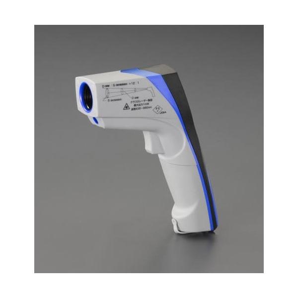 ●レーザーマーカー付(2ポイント) ●精度…±2%または±2℃(数値の大きい方)(0〜550℃)、±{-2℃＋(表示温度×0.05)}℃(-60〜0℃) ●放射率…0.1〜1(設定可) ●電源…単4電池×2本(付属) ●サイズ…43(W)×...