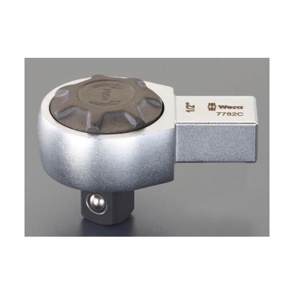 ●差込角  …1/2” ●サイズ(幅×厚み)mm…42×23 ●ヘッド差込角…14×18mm ●ロック式 ●左右切替式   【入数】 1個 EA723VE21