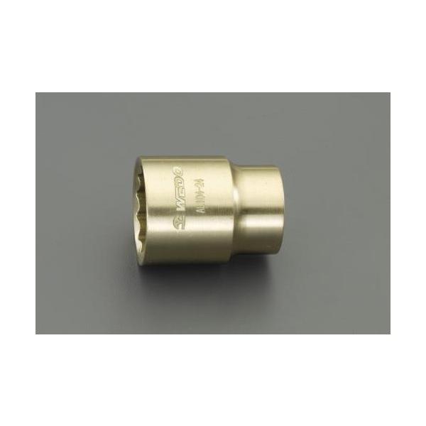 ●材質…アルミニウム青銅 ●差込角…1/2” ●12ポイント ●対辺…20mm ●外径…26mm ●全長…42mm ●防爆   【重量】 114g 【入数】 1個 EA643FC20