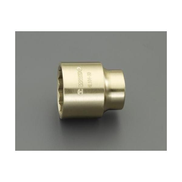 ●材質…アルミニウム青銅 ●差込角…3/4” ●12ポイント ●対辺…27mm ●外径…40mm ●全長…55mm ●防爆   【重量】 294g 【入数】 1個 EA643FD27