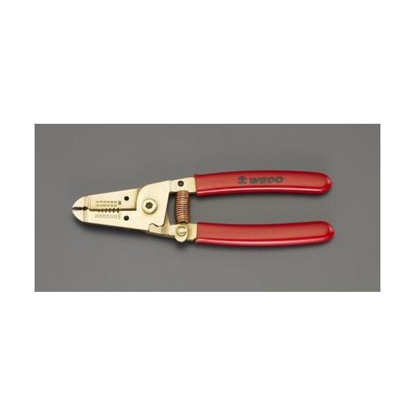 ●防爆 ●材質…アルミニウム青銅 ●全長…160mm ●カッター付 ●能力…0.2〜0.8mm   【重量】 134g 【入数】 1個 EA643GD21