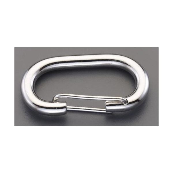 ●内寸(mm)…40×15 ●線径(mm)…5 ●開口部(mm)…9 ●使用荷重(kg)…16 ●材質…SUS304   【重量】 22g 【入数】 1個 EA638JG72
