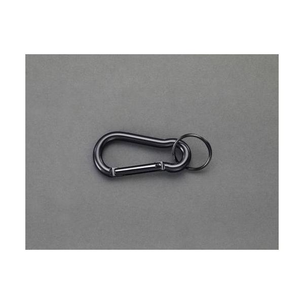 ●内寸(mm)…33×12 ●線径…4mm ●開口幅(mm)…7.9 ●カラー…ブラック ●材質…アルミ合金 ●リング内径(mm)…21.6 腰袋 釘袋 工具携帯ケース 工具入れ 工具袋 小物入れ 作業袋  【入数】 1個 EA638JG241