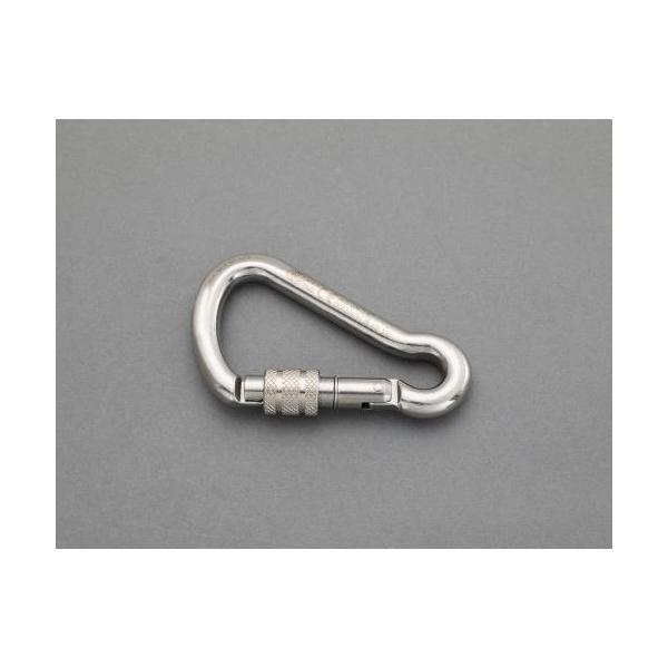 ●内寸(mm)…82×40 ●線径(mm)…9.5 ●開口…17mm ●使用荷重(kg)…680 ●材質…SUS316 ●スクリューロック機構   【重量】 160g 【入数】 1個 EA638JN7